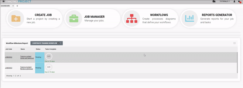 Creating Workflows - TACTIC Project